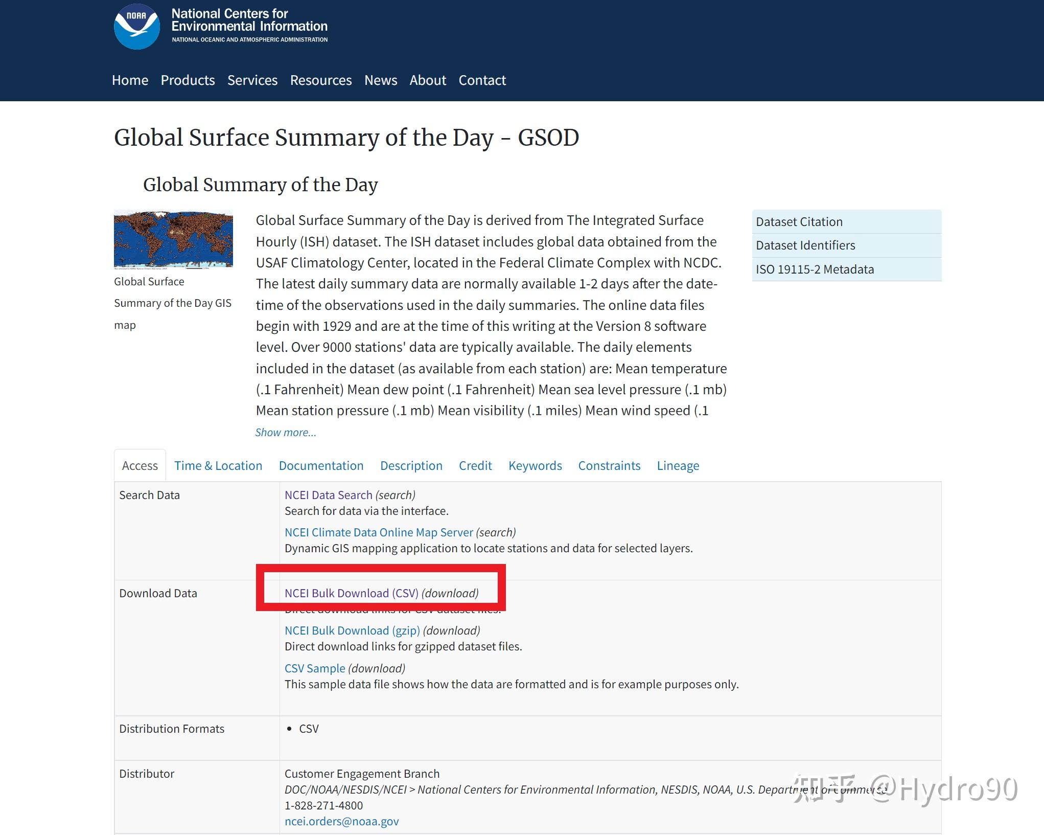 GSOD(全球每日地表摘要) 数据集介绍与下载 - 知乎