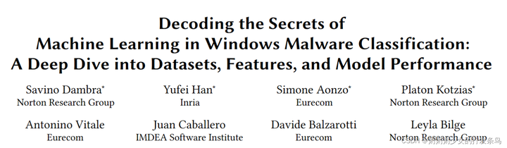 Decoding the Secrets of Machine Learning in Malware Classification: A Deep Dive into Datasets ...
