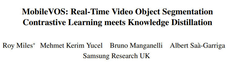 【论文精读】MobileVOS - 知乎