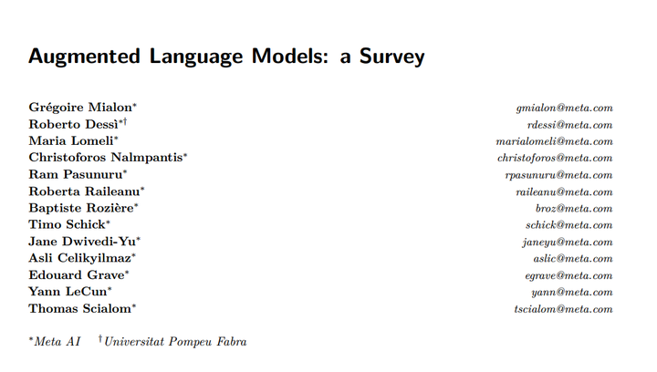 Augmented Language Models: a Survey 论文阅读笔记 - 知乎
