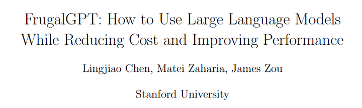 FrugalGPT: 如何在使用LLM时，同时降低成本和提高性能 - 知乎