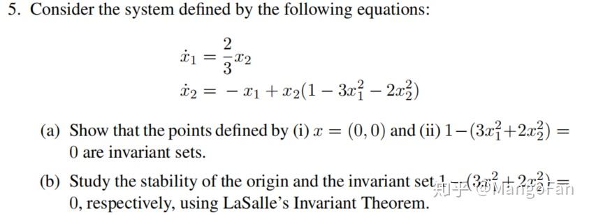 非线性与自适应控制（三）LaSalle Invariance Principle - 知乎