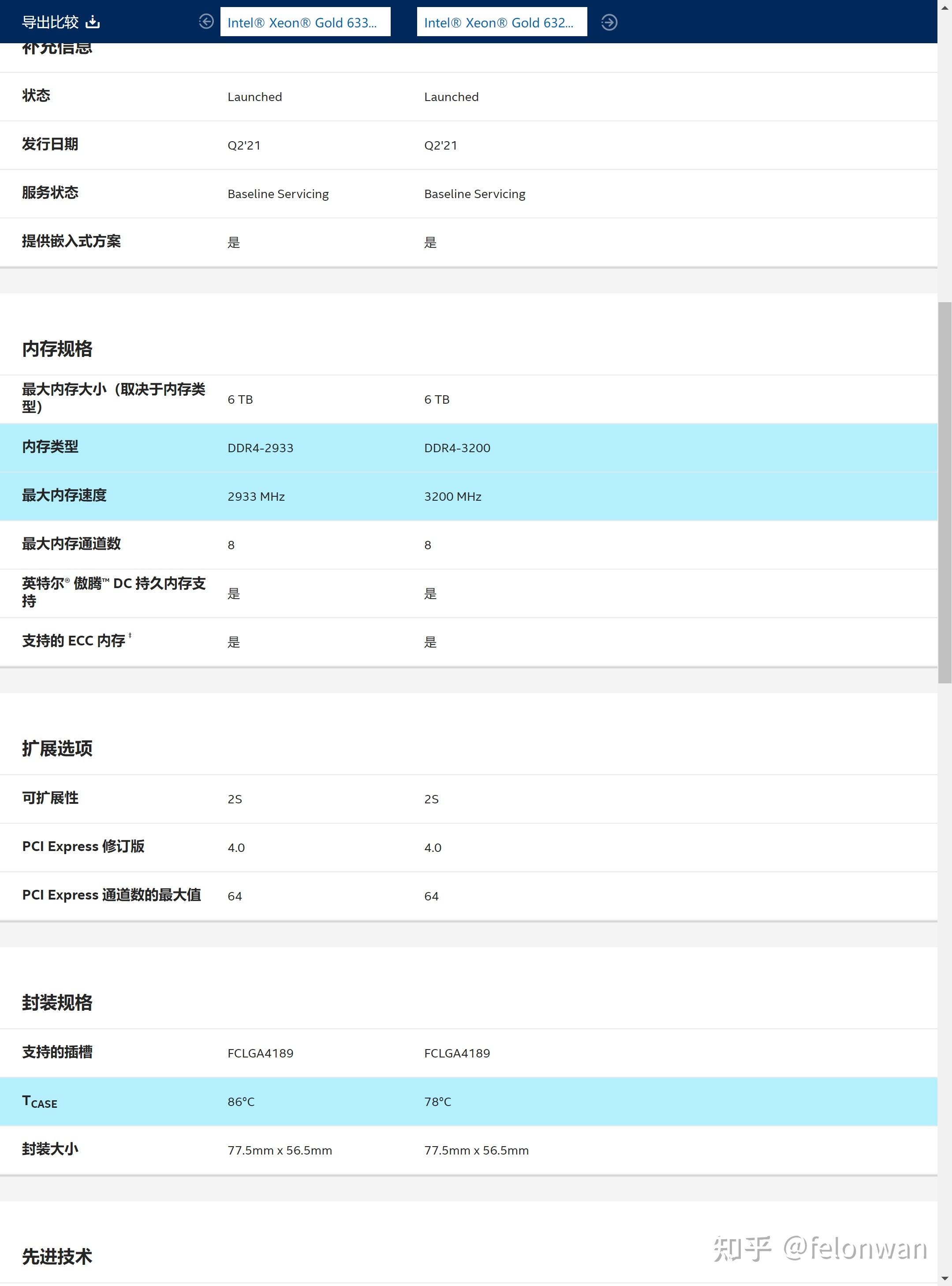 英特Gold 6330与至强金牌6326 处理器有什么区别？ - 知乎