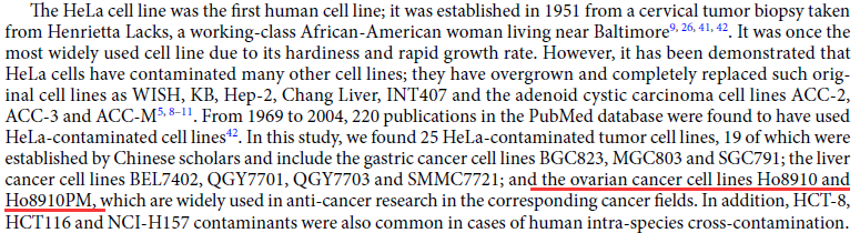 HO-8910：苏州鉴达细胞株鉴定（Cell Line Authentication）预警系列17 - 知乎