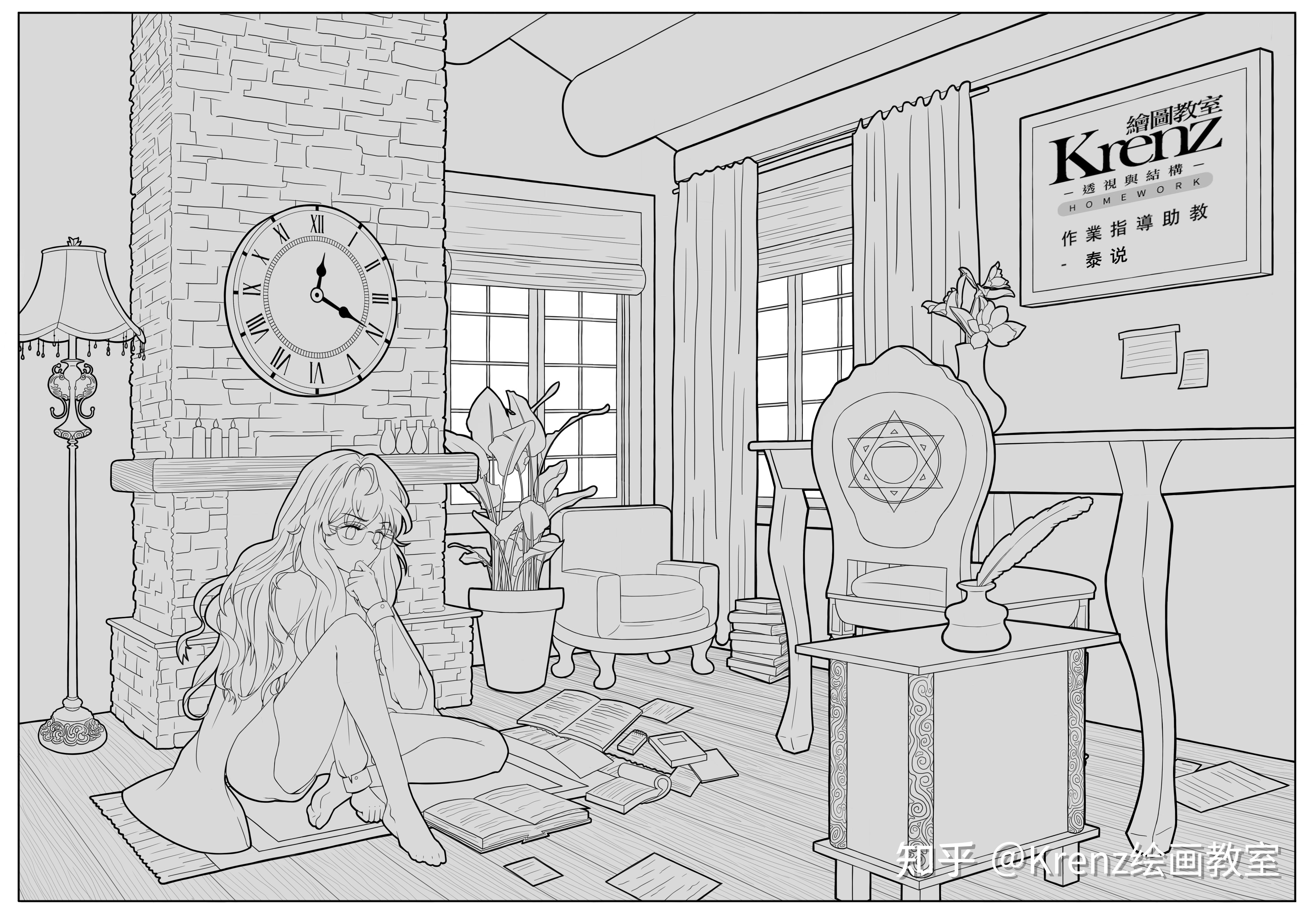 Krenz绘画教室【优秀作业心得】基础透视与结构-0112 - 知乎