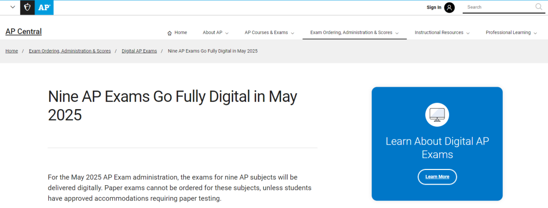2025年AP考试改革，这些科目将转为机考！ - 知乎