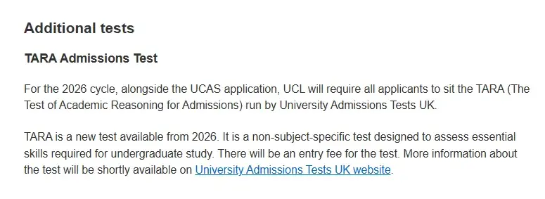 【留学资讯】UCL突然放大招！26Fall热门专业新增笔试！难度再升级！ - 知乎