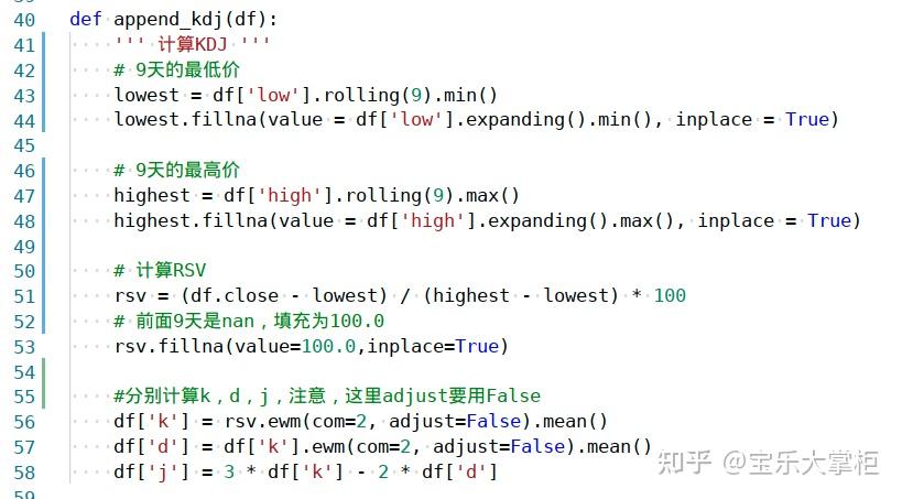 使用pandas的内置方法ewm计算KDJ指标 - 知乎