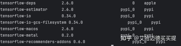 M1 macos 安装 tensorflow 2.6 - 知乎