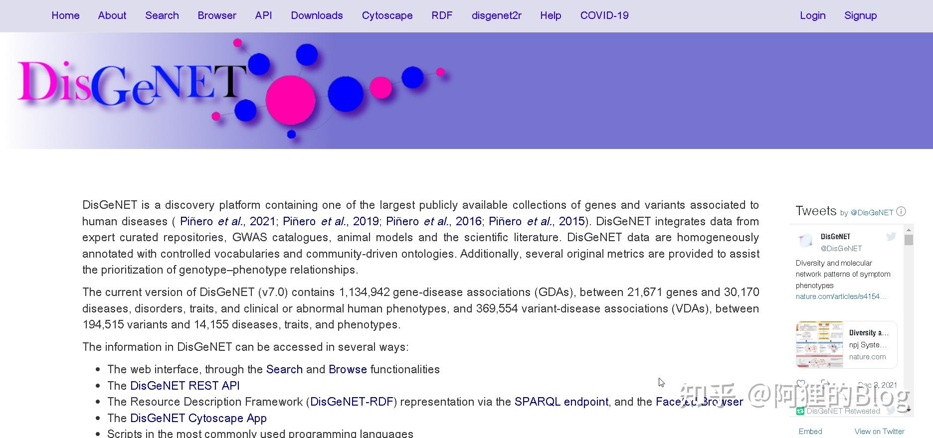 DisGeNET数据库-如何获取与疾病相关的基因？ - 知乎