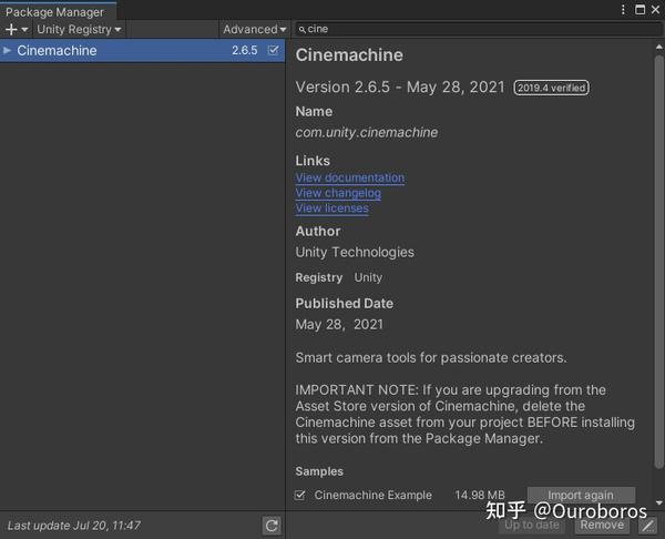 Cinemachine Camera详细讲解和使用 - 知乎