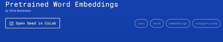 预训练的 Word Embeddings - 知乎