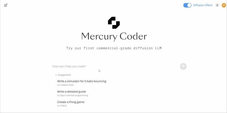如何评价Inception Lab的扩散大语言模型Mercury coder? - 知乎