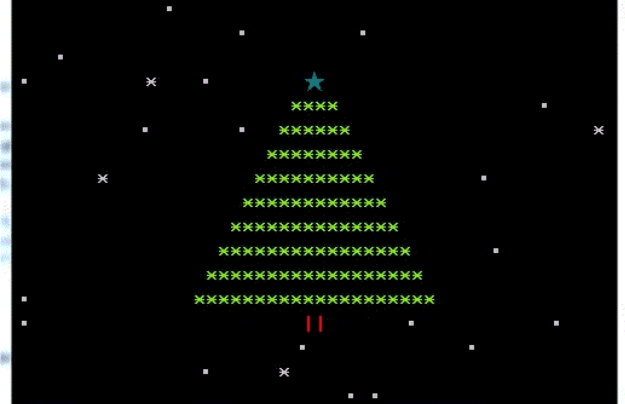 用C语言实现一个圣诞树！（超简单详细）全部源码分享 - 知乎