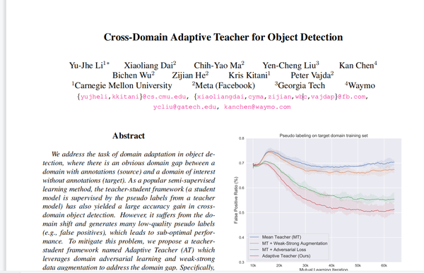 【论文阅读】Cross-Domain Adaptive Teacher for Object Detection - 知乎
