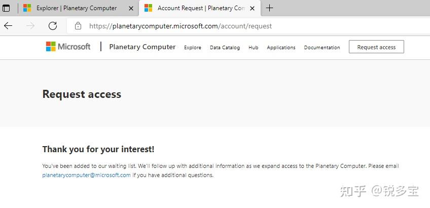 Microsoft Planetary Computer (MPC)平台介绍、注册与对比 - 知乎