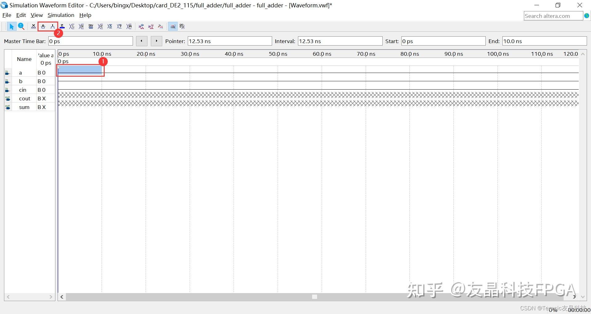 University Program Vwf仿真步骤 全加器 知乎