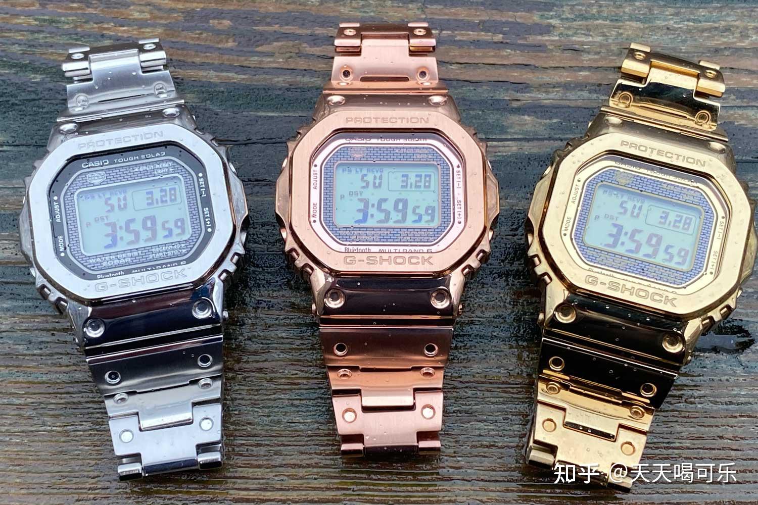 G-SHOCK经典方块中，前缀字母DW、GW和GMW分别代表什么？