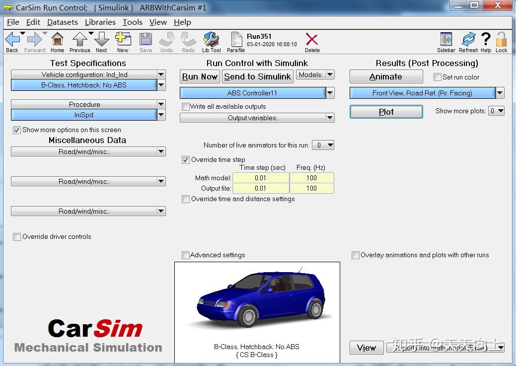 Simulink与Carsim联合仿真浅谈 - 知乎