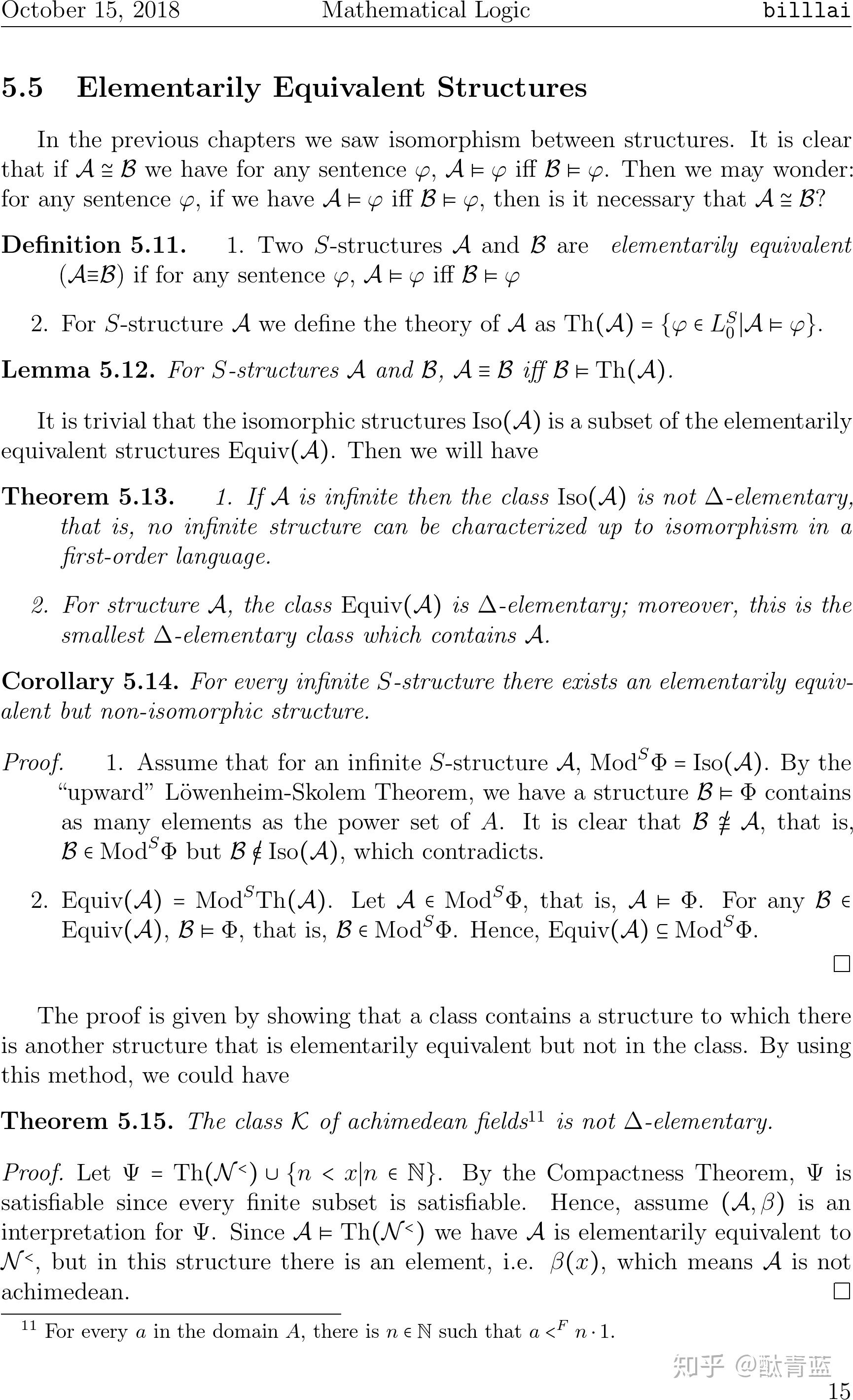 Notes of Mathematical Logic - 知乎