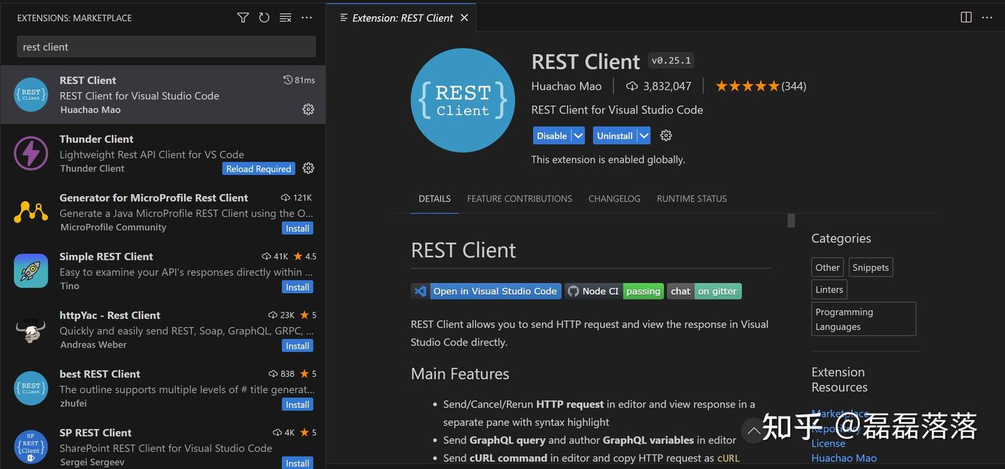 在 VS Code 中使用 REST Client 扩展做 API 测试 - 知乎