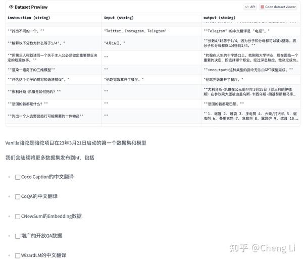 【骆驼读论文】huggingface社区上 29个中文数据集的整理 知乎