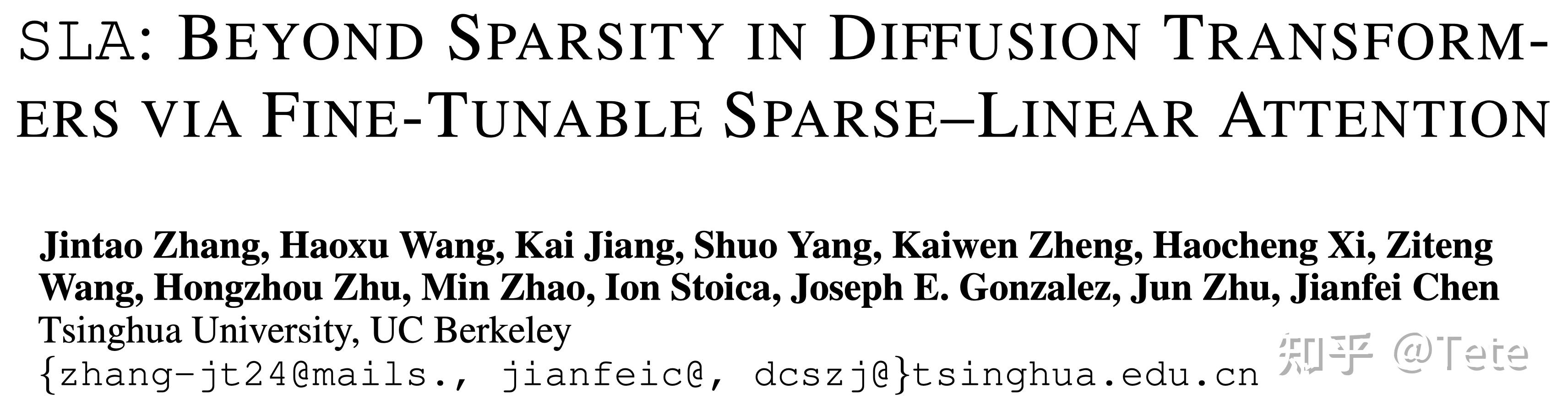 清华全新可训练稀疏注意力SLA：稀疏与线性结合，提速26倍！ - 知乎