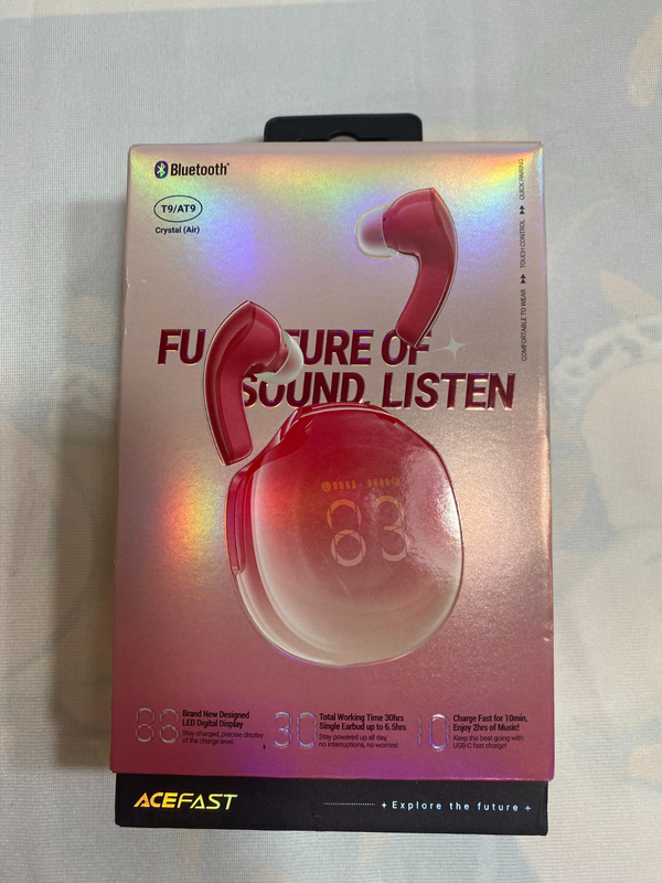 颜值与实力并存的蓝牙耳机推荐，ACEFAST 积速小晶彩(Air)T9无线蓝牙耳机实测分享！ - 知乎