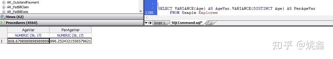 第十二章 SQL聚合函数 VARIANCE, VAR_SAMP, VAR_POP - 知乎