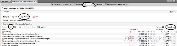 操作教程 | AnyLogic模型性能优化 Part1：检测模型中内存泄漏 - 知乎