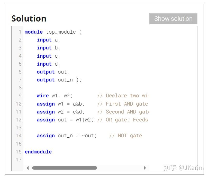 HDLBits题解及答案记录（1~19） - 知乎