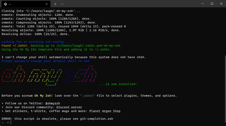一文搞定 Windows Terminal 设置与 zsh 安装【非WSL】 - 知乎