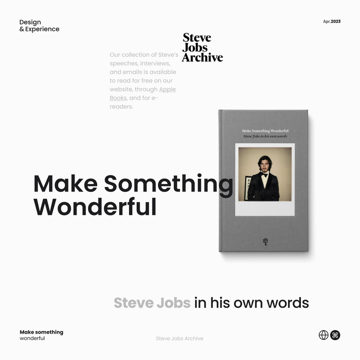 乔布斯新书推荐《Make Something Wonderful》 - 知乎