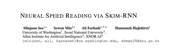 《Neural Speed Reading via Skim-RNN》阅读笔记 - 知乎