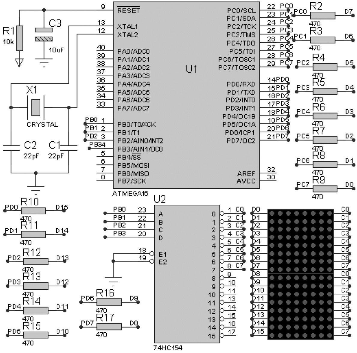 知乎盐选 | 任务 4 两个 8×8 LED 点阵字符串显示