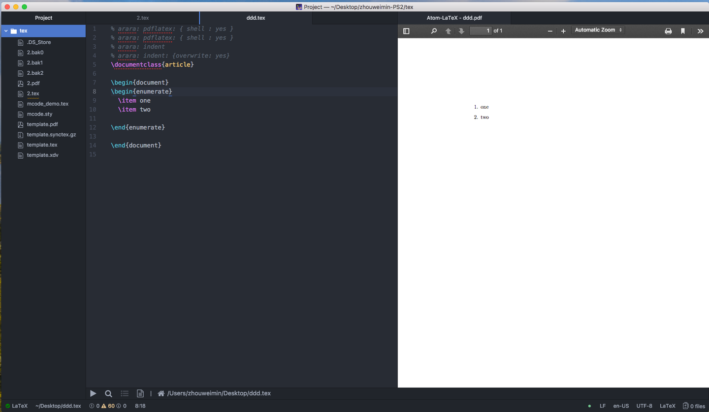 LaTeX using Atom! 提升效率新神器！ - 知乎