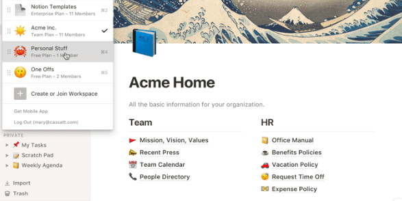 【Notion教程】在 Notion 创建、加入和切换工作区 - 知乎