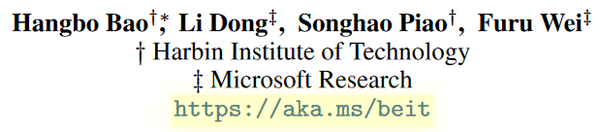 【论文精读】BEIT：Pre-Training of Image Transformer - 知乎