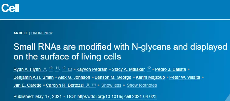 Cell | 颠覆性发现！首次发现RNA被多糖修饰；保持想象力，就会有新发现 - 知乎