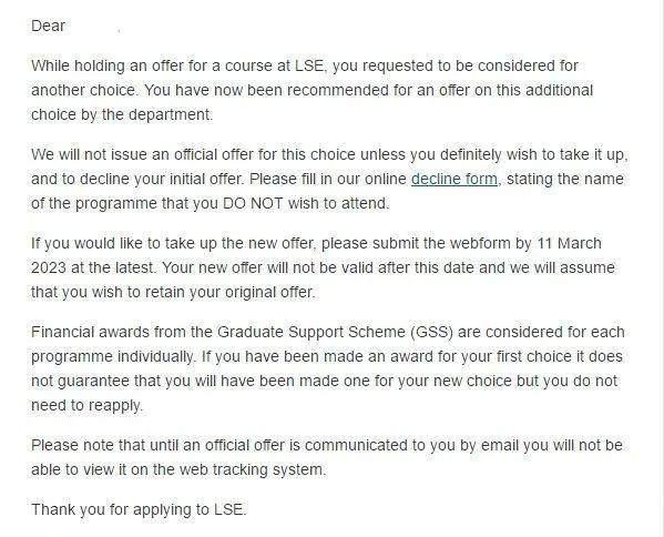 留学界劲爆新闻：LSE竟然给我同时发了两个offer？---兼论LSE Graduate Applicant Portal的奥妙 - 知乎