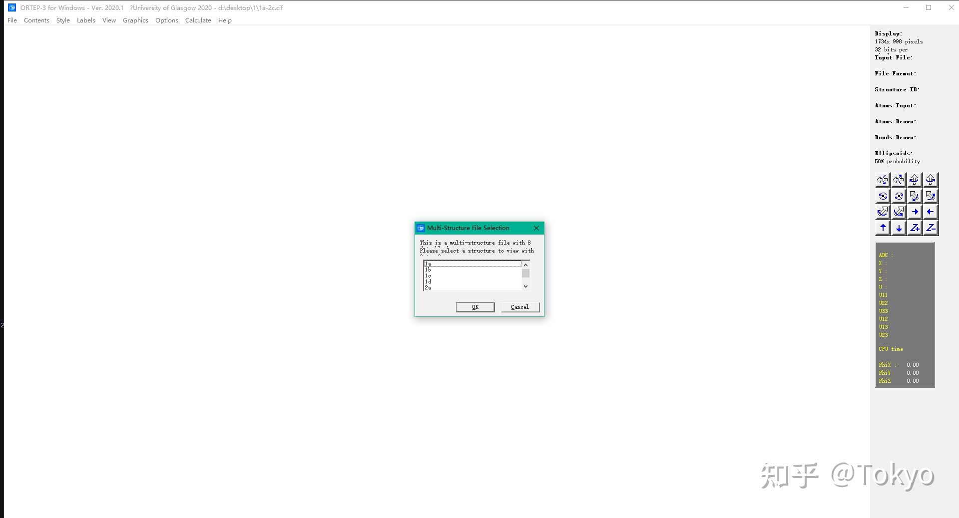Ortep-3基操-多数据CIF文件数据切换 - 知乎