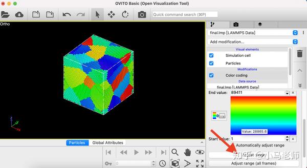 lammps教程：Ovito中多晶不同颜色显示技巧 - 知乎