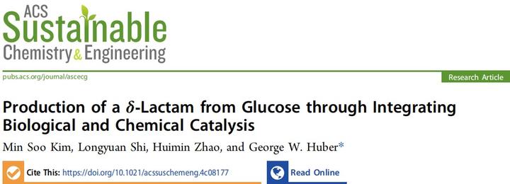 AmBeed助力威斯康星大学George W. Huber团队在ACS Sustainable Chemistry & Engineering ...