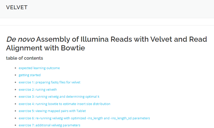 Velveth：基因组组装软件 - 知乎
