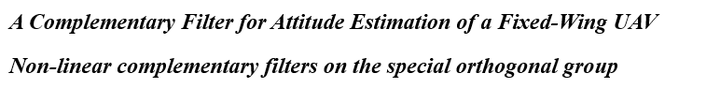 Mahony互补滤波算法及PI参数调节 - 知乎