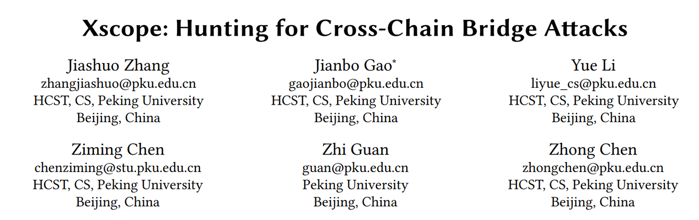 【论文笔记】Xscope: 寻找跨链桥攻击 - 知乎