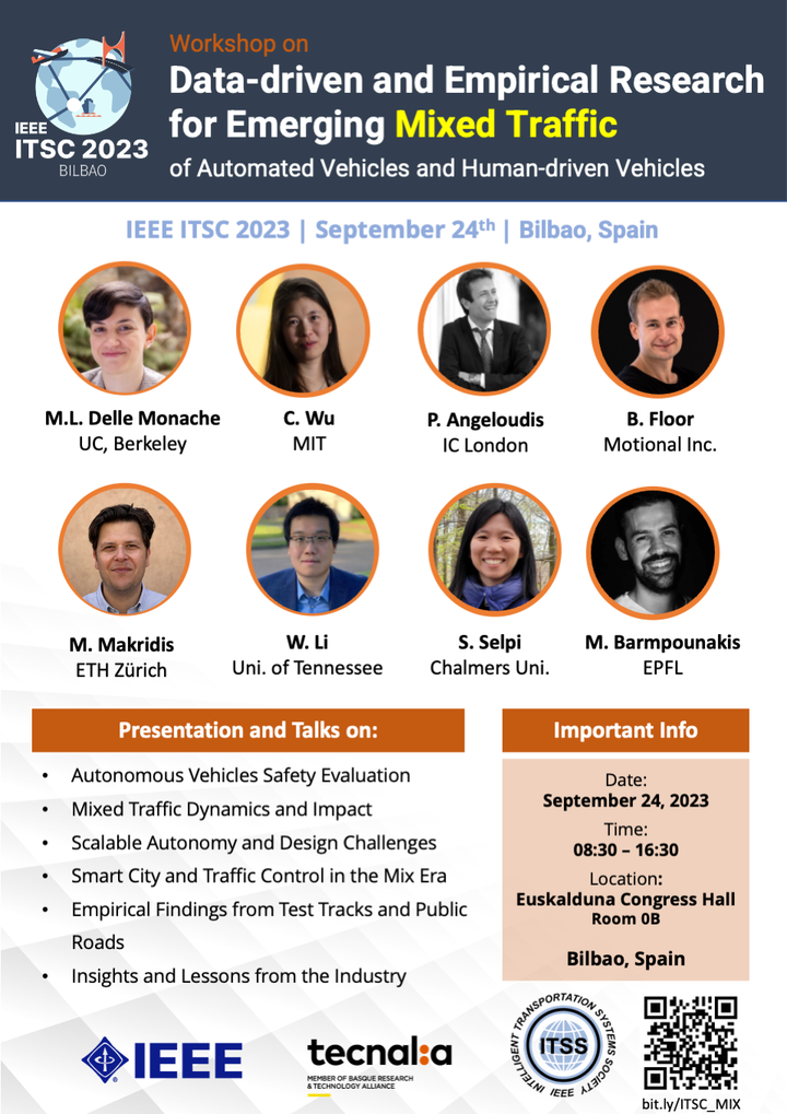 大咖云集，超强演讲嘉宾阵容-IEEE ITSC 2023智能交通系统国际会议(WS12)邀您参会！(9月24号Bilbao, Spain，不见不散~) - 知乎