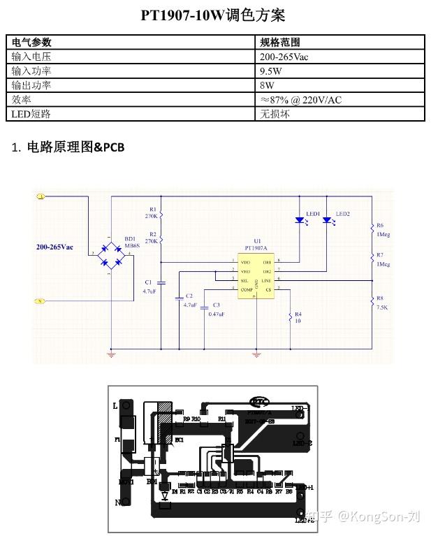PT1907-ON/OFF 段式调色温闭环恒功率LED驱动芯片 - 知乎