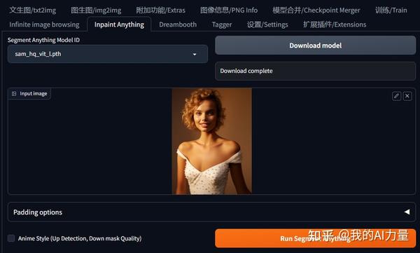 用 Stable Diffusion 10分钟实现电商模特换装/换模特 (Inpaint Anything) - 知乎