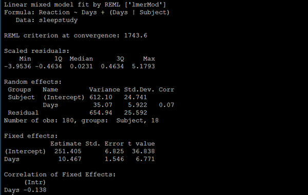 R数据分析：用lme4包拟合线性和非线性混合效应模型 - 知乎